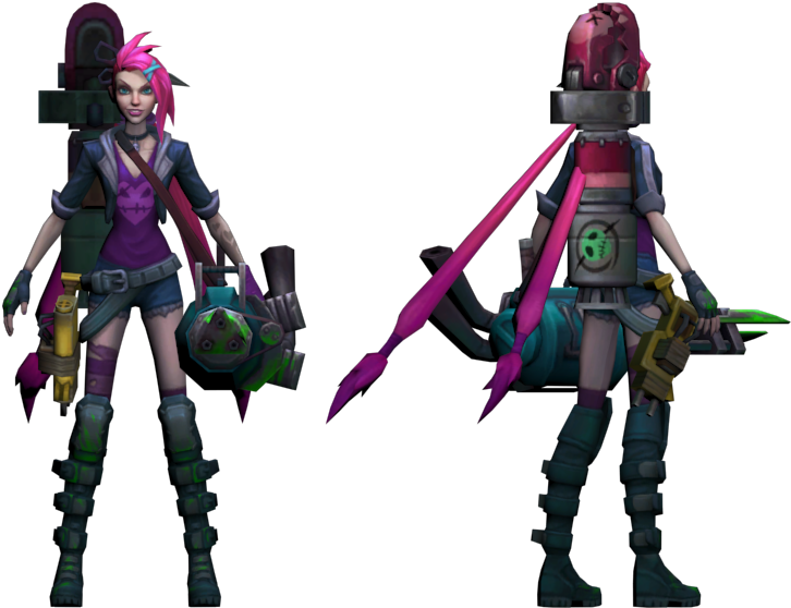 Download HD Download Zip Archive - League Of Legends Jinx Model ...
