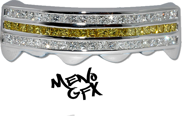 Download HD Bling Grill Png Png Stock - Diamond Grill Psd Transparent ...