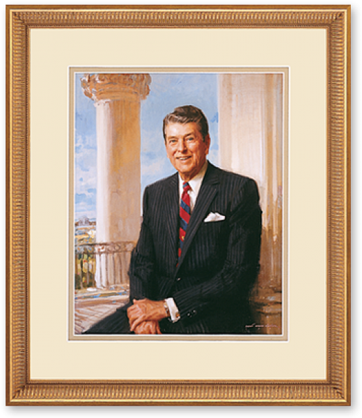 Download HD Ronald Reagan Portrait Transparent PNG Image - NicePNG.com