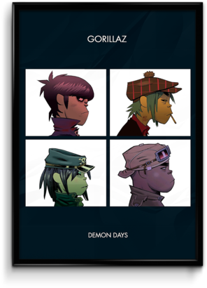 Download Gorillaz Poster - Gorillaz Demon Days - HD Transparent PNG ...