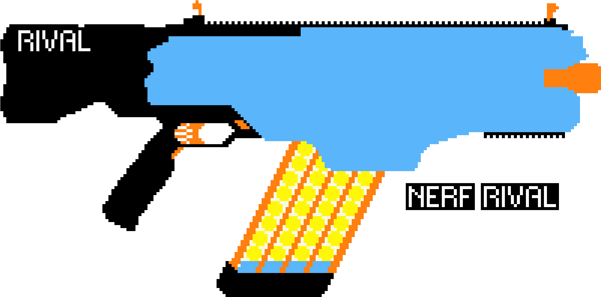 Download Nerf Rival Khaos - Nerf En Pixel Art - HD Transparent PNG ...