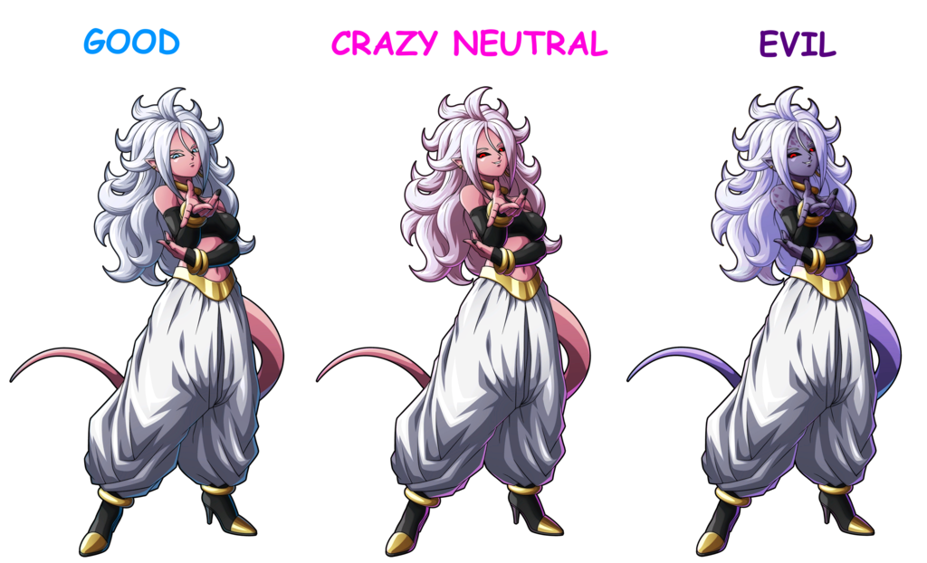 Download Android 21 Forms By Frostthehobidon - Android 21 Good Vs Evil ...