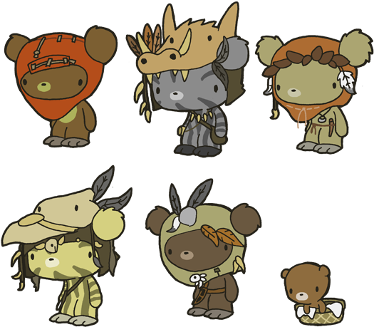 Download HD Ewok Drawing - Cute Star Wars Png Transparent PNG Image ...