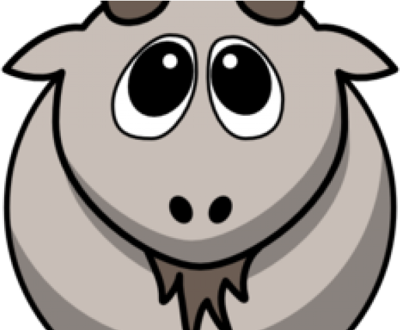 Download HD Goat Clipart Grey Goat - Cartoon Farm Animal Clipart Free ...