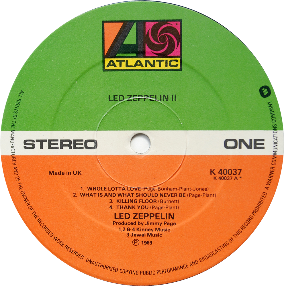 Download Led Zeppelin Ii K40037 V2 - Led Zeppelin Ii Original Pressing ...