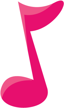 Download HD Nota Musical Rosa - Notas Musicales Color Rosa Transparent ...