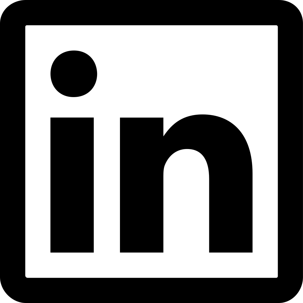 Download Png File - Linkedin Icon Png Black - HD Transparent PNG ...