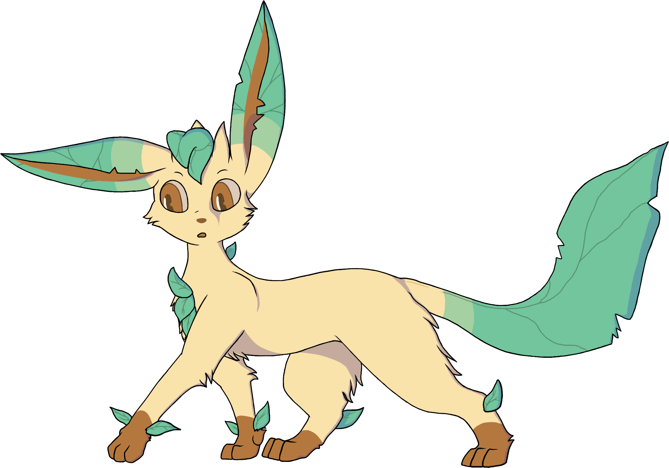 Download HD Leafeon Transparent PNG Image - NicePNG.com