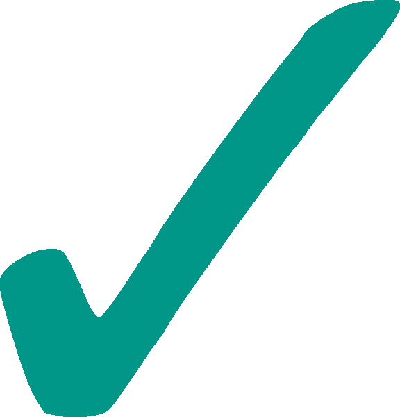 Download Checkmark - Turquoise Tick - HD Transparent PNG - NicePNG.com