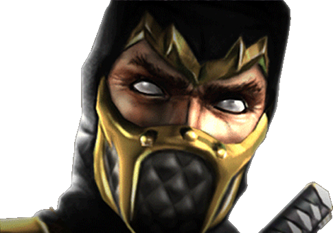 Scorpion Mortal Kombat Face