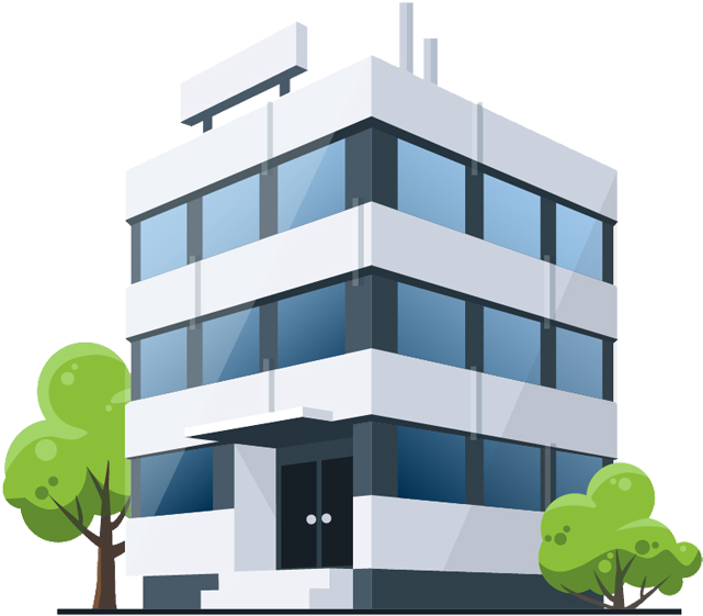 Download HD Cartoon Building Png - Office Building Cartoon Transparent ...