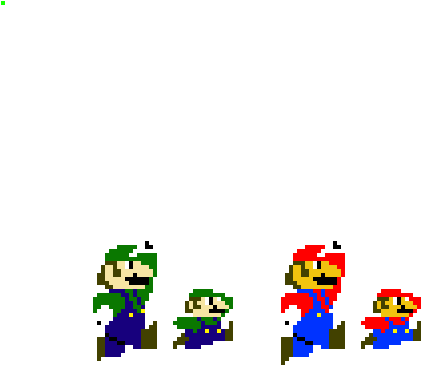Download Mario And Luigi Jumping Sprites - Super Mario - HD Transparent ...