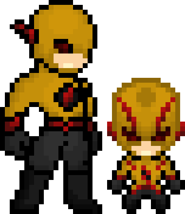 Download Reverse Flash Sprite - Reverse Flash Pixel Art - HD Transparent PNG - NicePNG.com