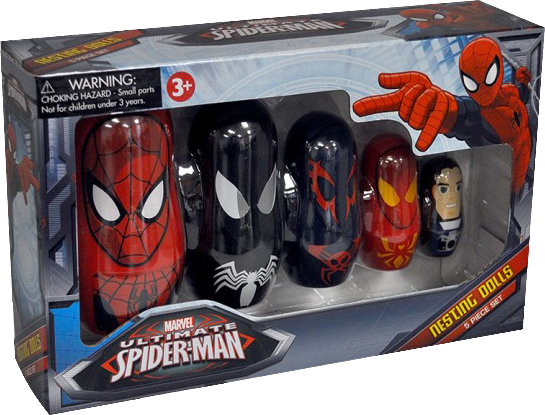 Download Spider-man Nesting Doll Set - Marvel Spider-man Nesting Dolls ...