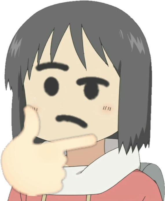 Download HD Nanothink Discord Emoji - Thinking Anime Transparent PNG ...