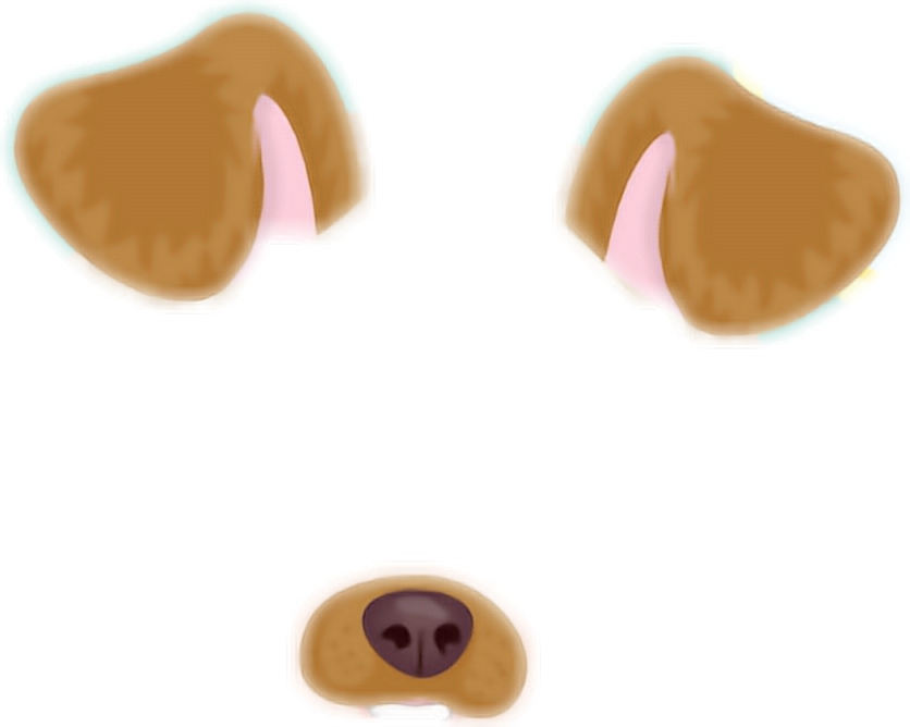 Download HD Dog Snapchat Filter Png Clip Art Black And White Download ...
