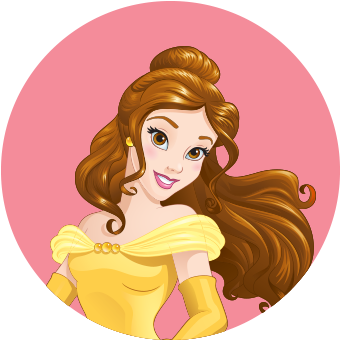 Download HD Disney Princess Belle Png - Disney Princess Belle Circle ...
