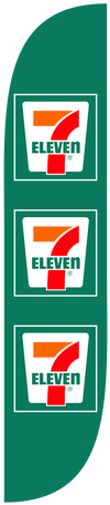 Download HD 7 Eleven Feather Flag Green - 7 Eleven Transparent PNG ...