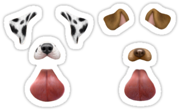 Download HD "snapchat Dog Filters " Stickers By Karmakunta Redbubble ...