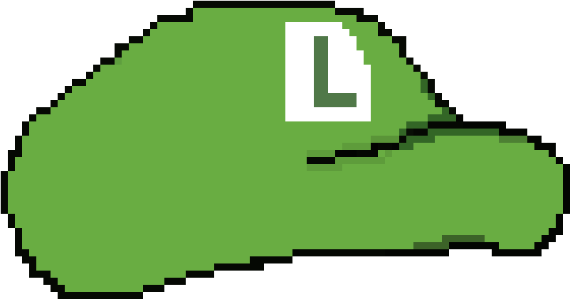 Download Luigi Hat - Pixel - HD Transparent PNG - NicePNG.com