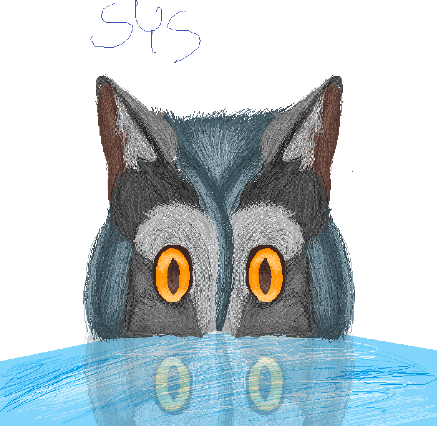 Download HD Cat Owl) - Drawing Transparent PNG Image - NicePNG.com