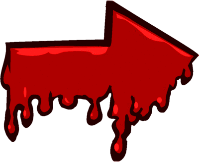 Download HD Realistic Dripping Blood Png Blood Drip Psd Detail - Arrow ...