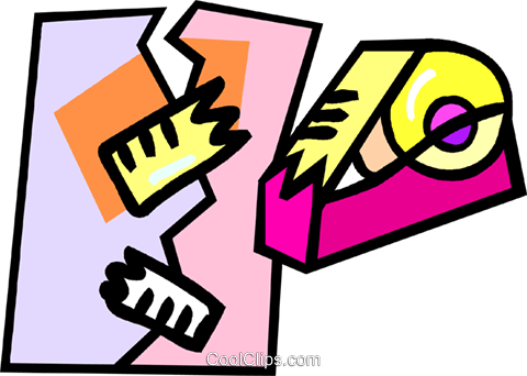 Download Taping Ripped Paper Royalty Free Vector Clip Art Illustration ...