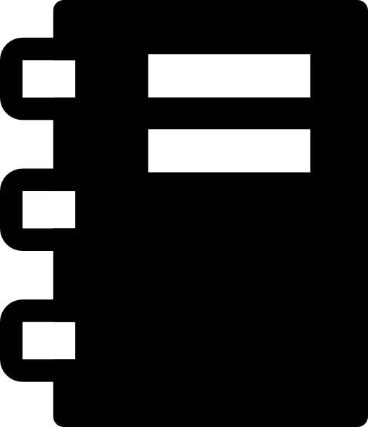 Download HD How To Set Use Notepad Icon Clipart - Notepad Icon Black ...