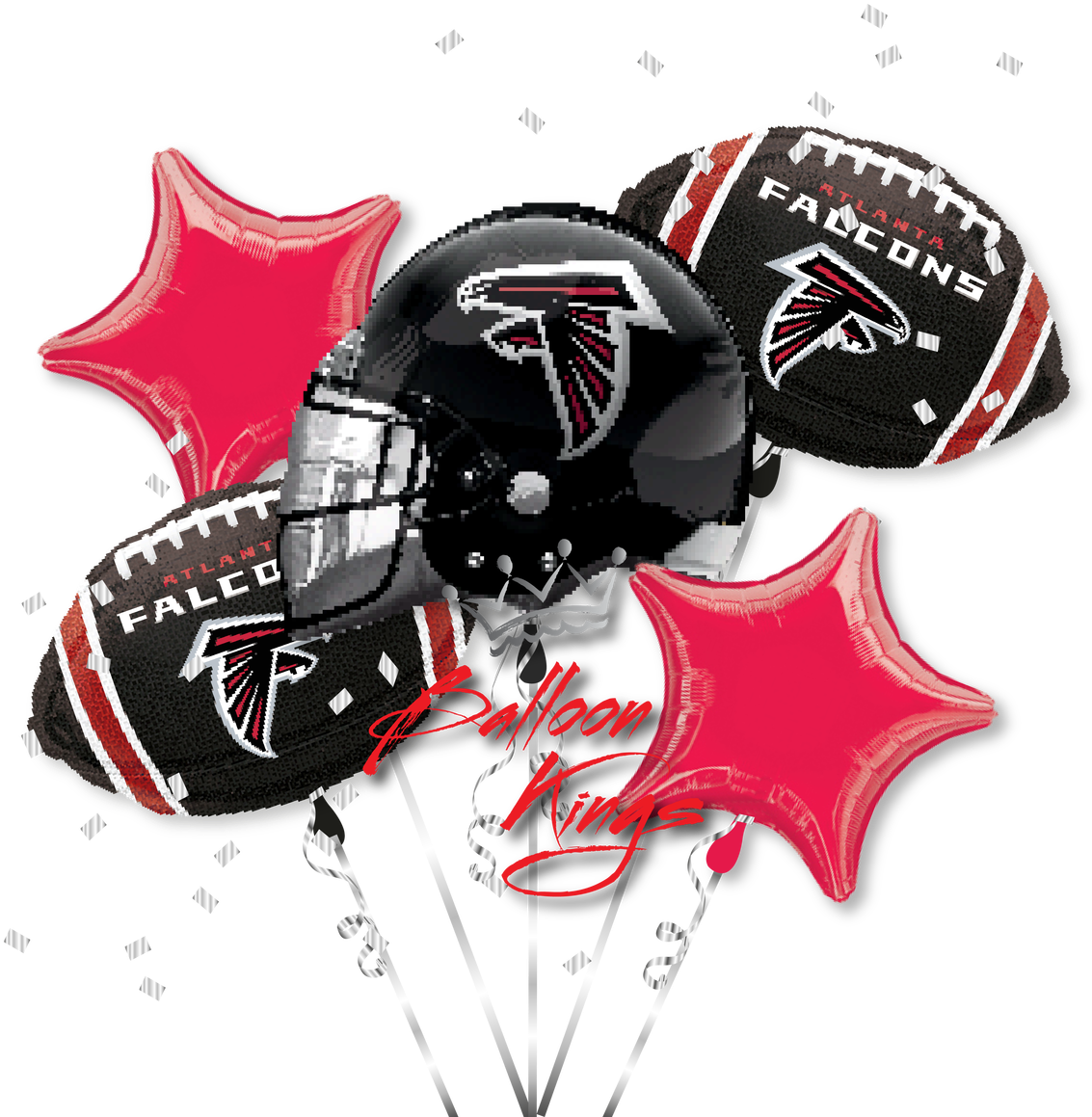 Download HD Falcons Bouquet - 21" Atlanta Falcons Helmet Foil Balloon ...