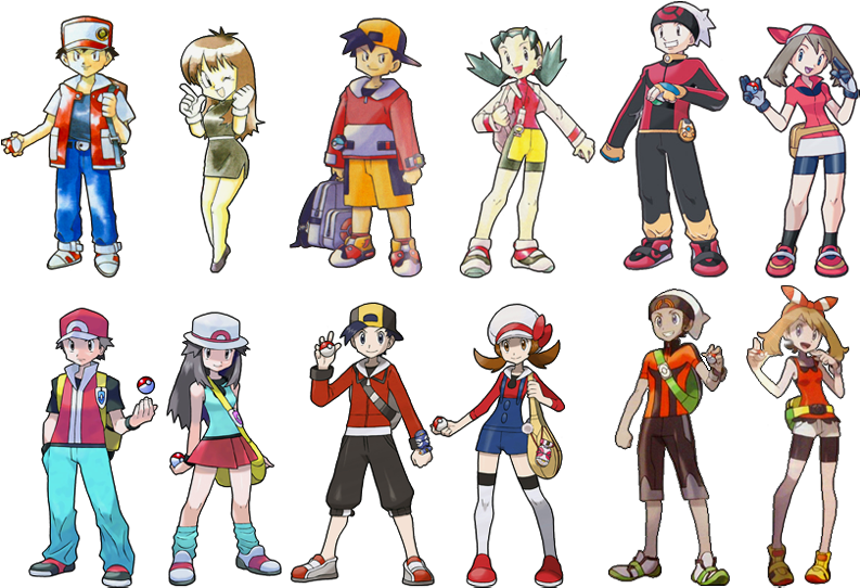 Download HD Pokemon Trainers - Ken Sugimori Pokemon Trainer Transparent ...