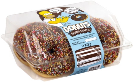 Download HD The Simpsons™ Donuts Brown Glazed - Simpsons Donuts Braun ...