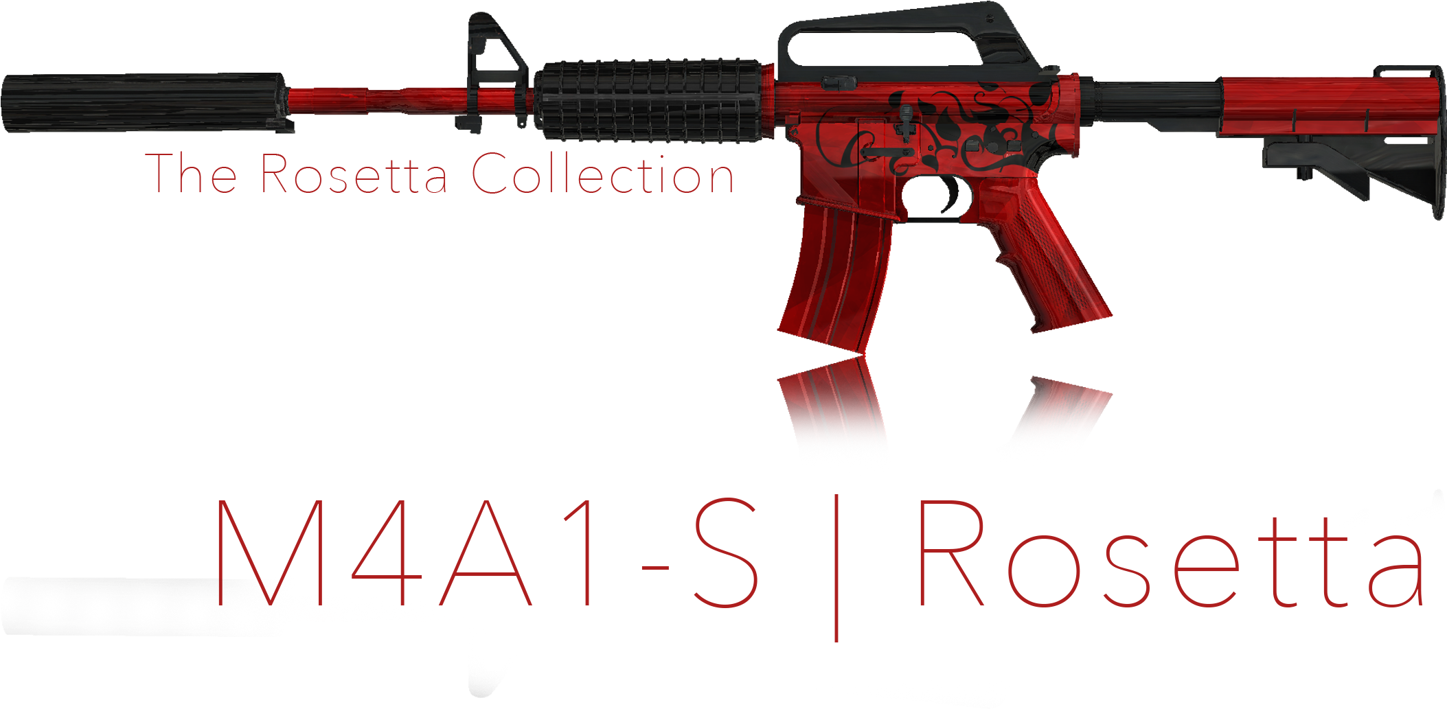 Download HD A Black Natural Decal, Hand Drawn Finished Off With - M4a1 ...