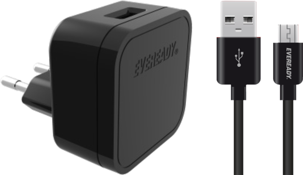 Download Eveready Micro Usb Wall Charger - Usb - HD Transparent PNG ...