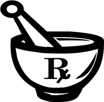 Download Free Mortar And Pestle Clipart Rx Logo - Pharmacy Symbol Clip ...