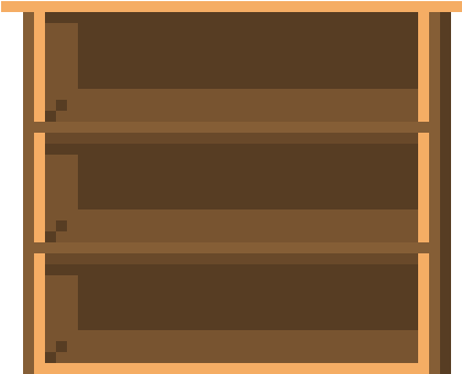 Download Shelf - Pixel Art - HD Transparent PNG - NicePNG.com