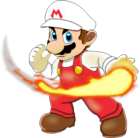 Download HD Fire Mario - Ssb4 Fire Mario Transparent PNG Image ...
