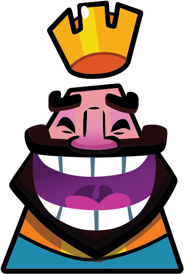 Download Happily Face - Clash Royale King Emote - HD Transparent PNG ...