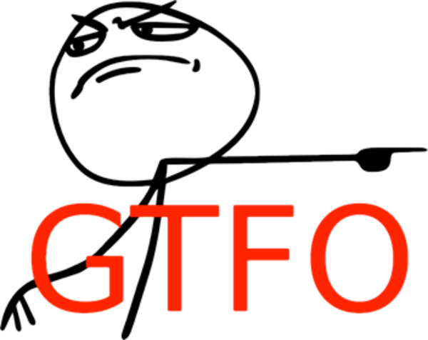 Download Gtfo Meme Rage Face - Gtfo Meme - HD Transparent PNG - NicePNG.com