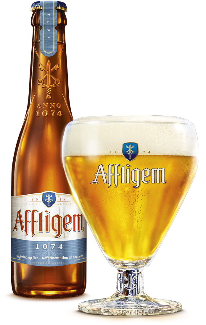 Download HD Bottle & Glass 1074 - Affligem Dubbel Transparent PNG Image ...