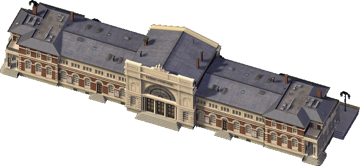 Download HD Grand Railroad Station - Simcity 4 Central Train Station ...