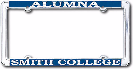 Download HD Smith College License Plate Frame Transparent PNG Image ...