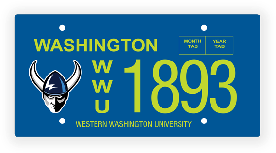 Download Image Of License Plate - Western Washington University Viking ...