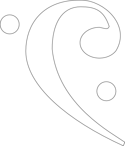 Download Bass Clef Clip Art - Moon - HD Transparent PNG - NicePNG.com