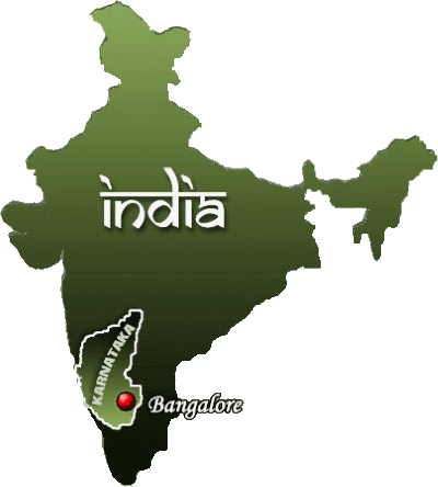 Download Bangalore Location Map - Silicon Valley Of India Map - HD ...