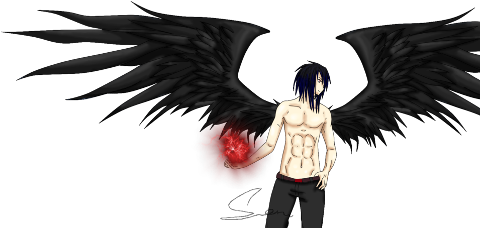 Download Anime Drawing Fallen Angel - Anime Dark Angel Png - HD ...