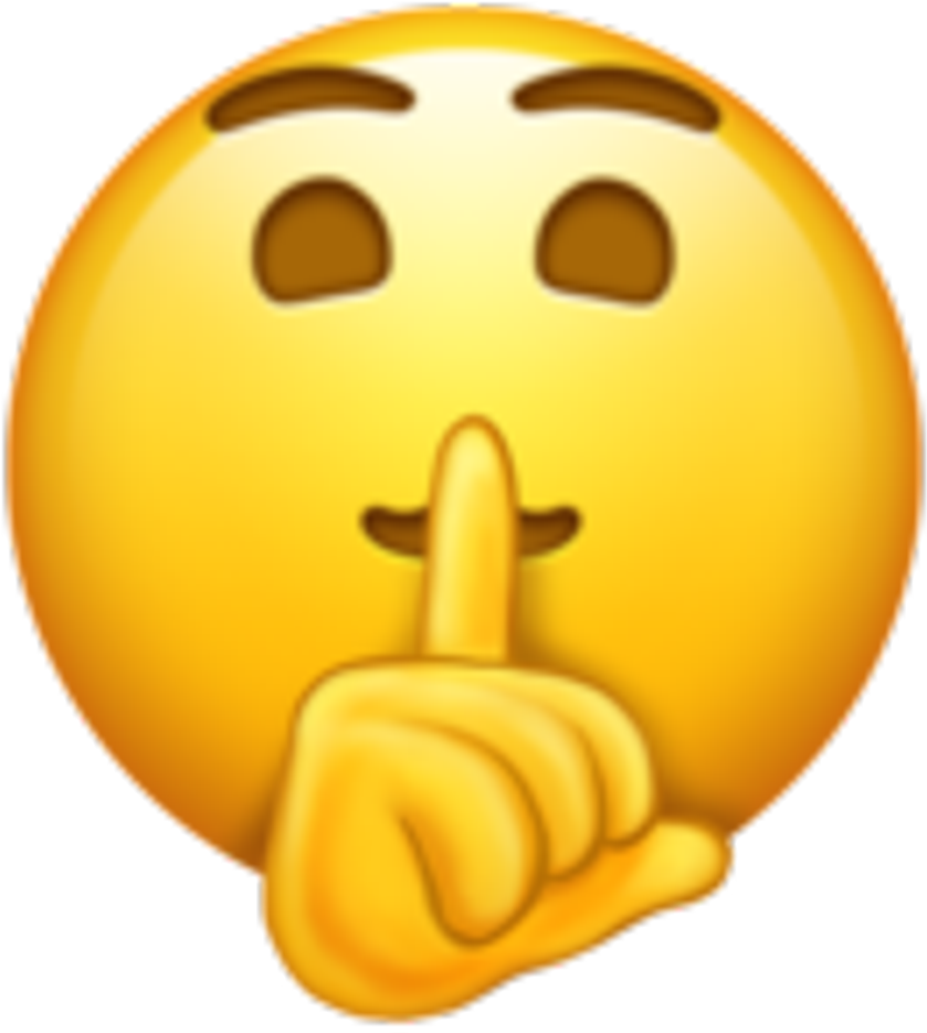 Download Transparent Background Shh Emoji - HD Transparent PNG ...