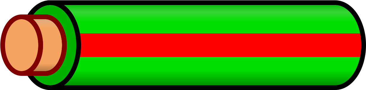 Download HD Wire Green Red Stripe - Red Green Wire Transparent PNG ...