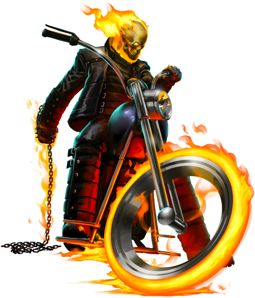 Download HD Blue Drawing Ghost Rider Black And White - Ghost Rider ...