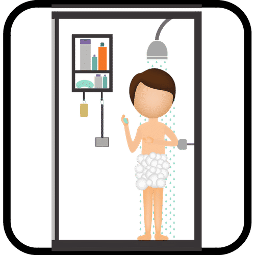 Download Take A Shower 7 E S L - Illustration - HD Transparent PNG ...