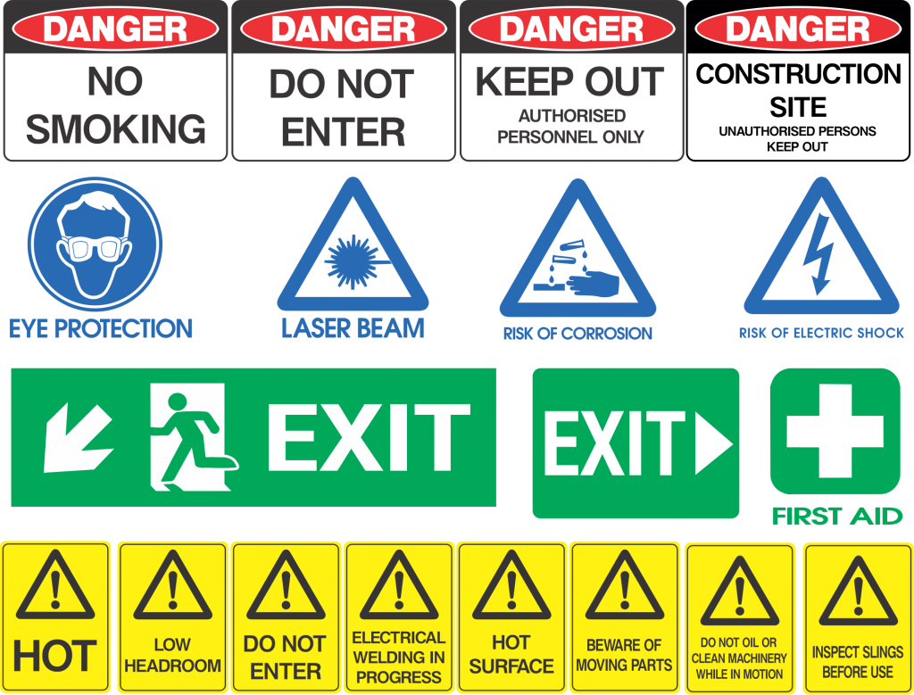 Download HD Sample Safety Signs- - Emergency Exit Transparent PNG Image ...